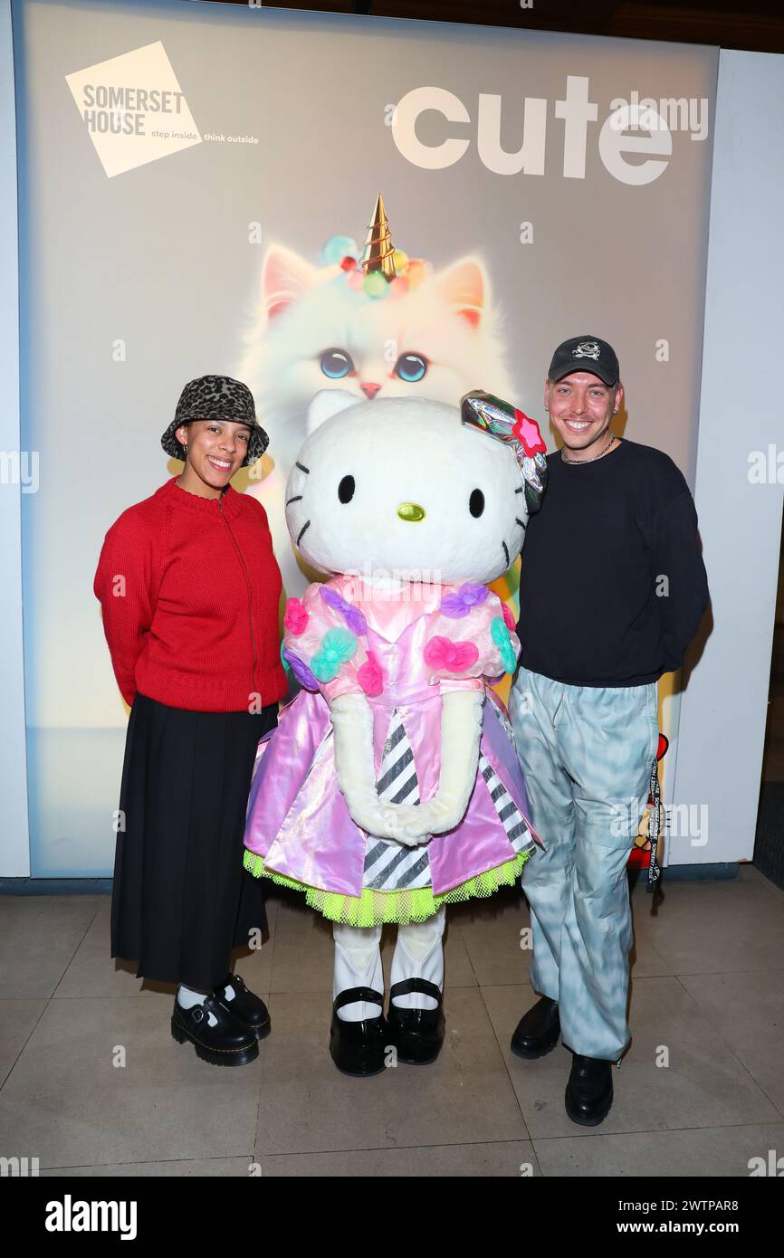 Guest (s) attend (s) the launch of 'CUTE' exhibition at Somerset House ...