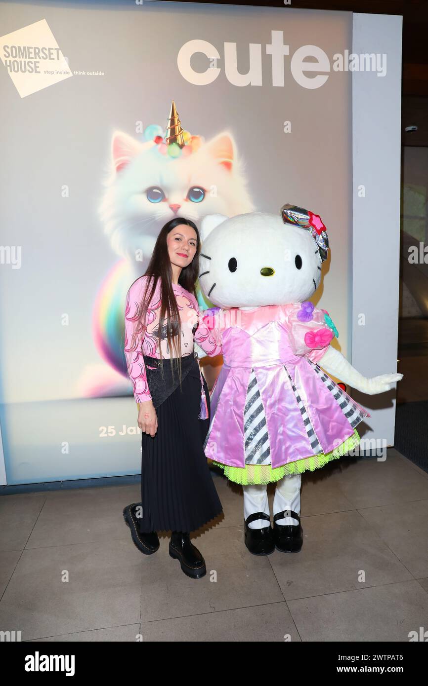 Guest (s) attend (s) the launch of 'CUTE' exhibition at Somerset House ...