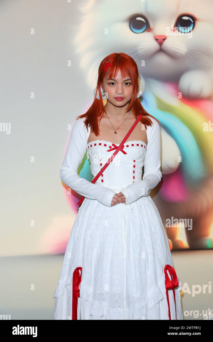 Mia Wells attends the launch of 'CUTE' exhibition at Somerset House in ...