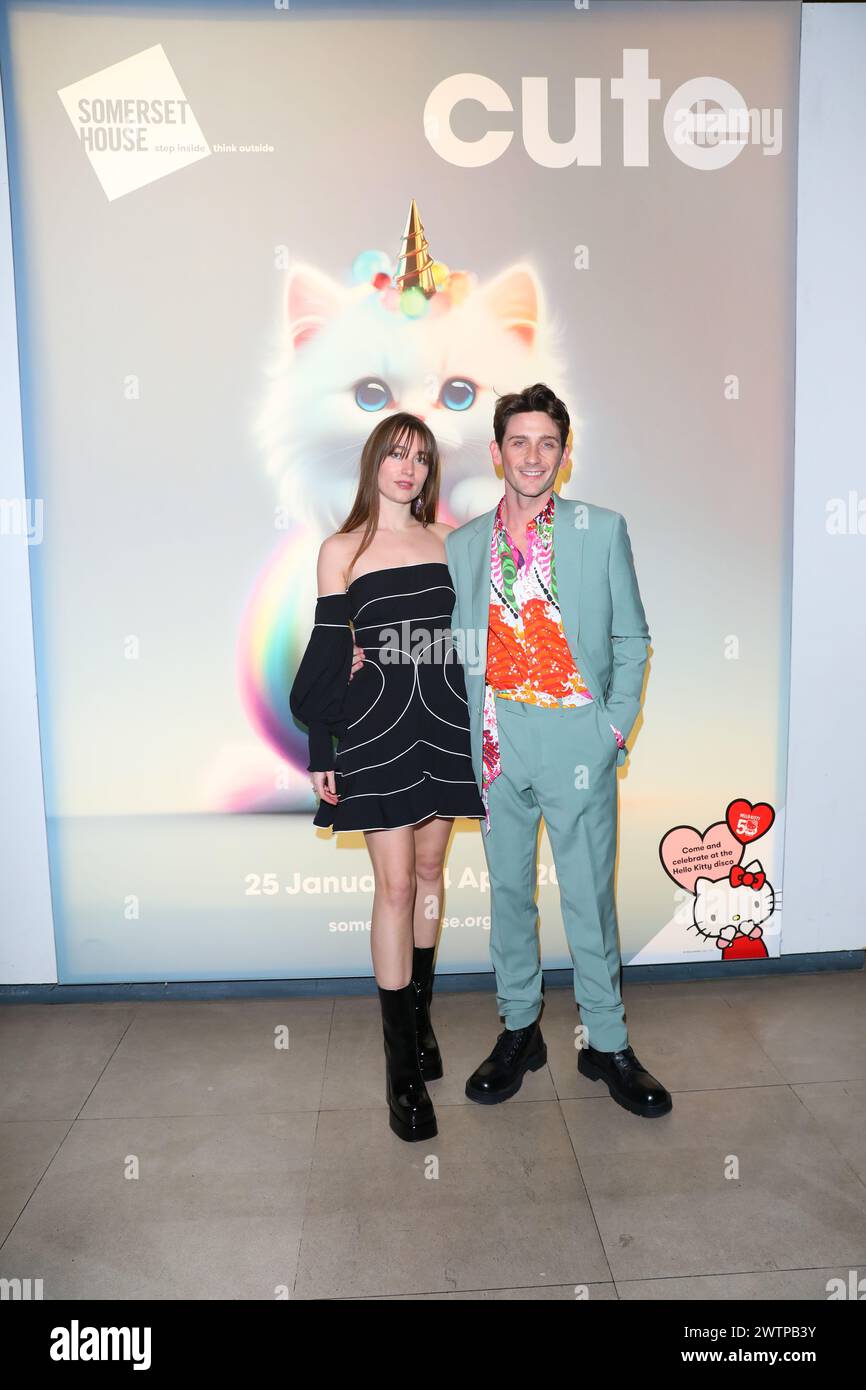 Sadie Scott and River Hawkins attend the launch of 'CUTE' exhibition at ...