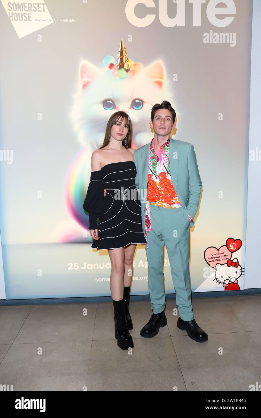 Sadie Scott and River Hawkins attend the launch of 'CUTE' exhibition at ...