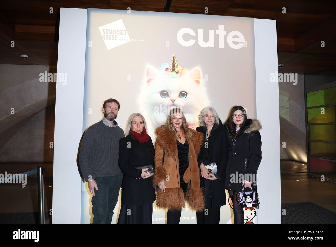 Guests attend the launch of 'CUTE' exhibition at Somerset House in ...