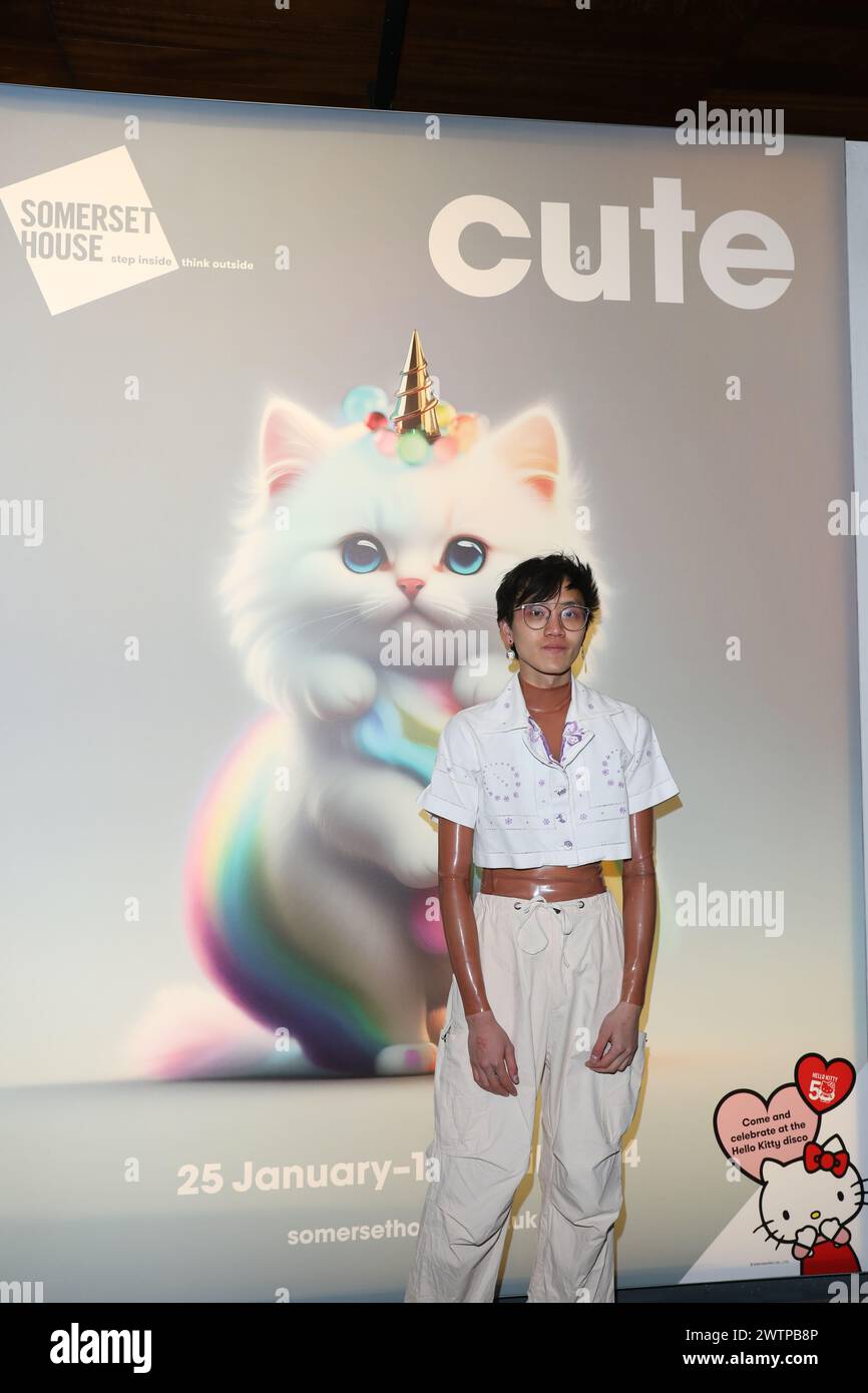 Bart Seng Wen Long attends the launch of 'CUTE' exhibition at Somerset ...