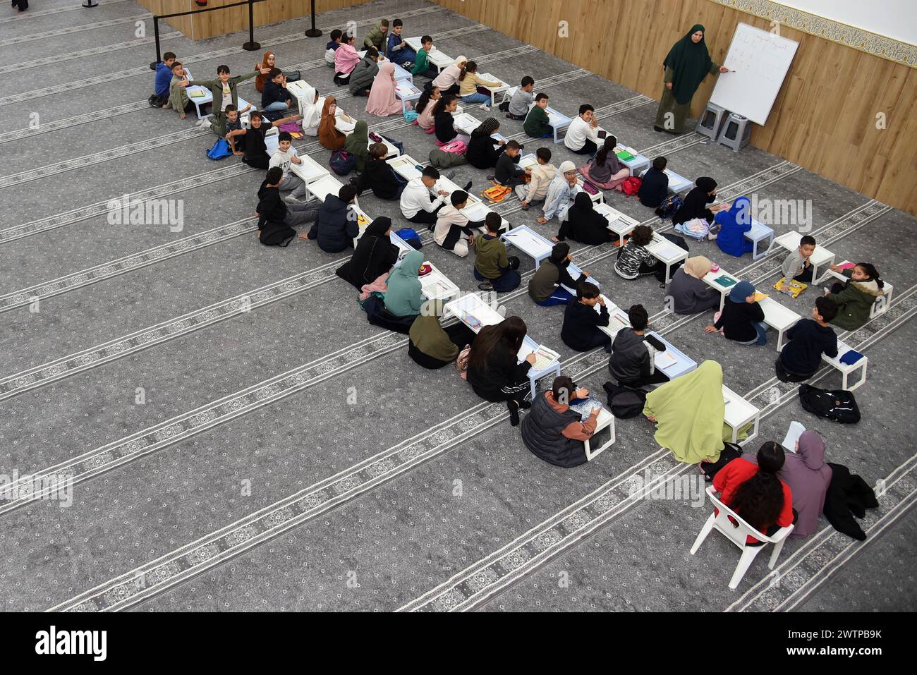 March 16, 2024, Vendrell, Tarragona, Spain: Students seen during an ...