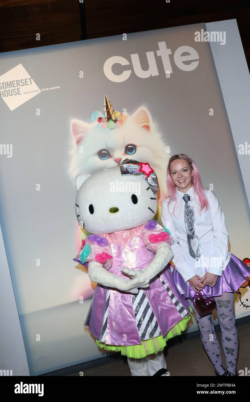 Hannah Diamond attends the launch of 'CUTE' exhibition at Somerset ...
