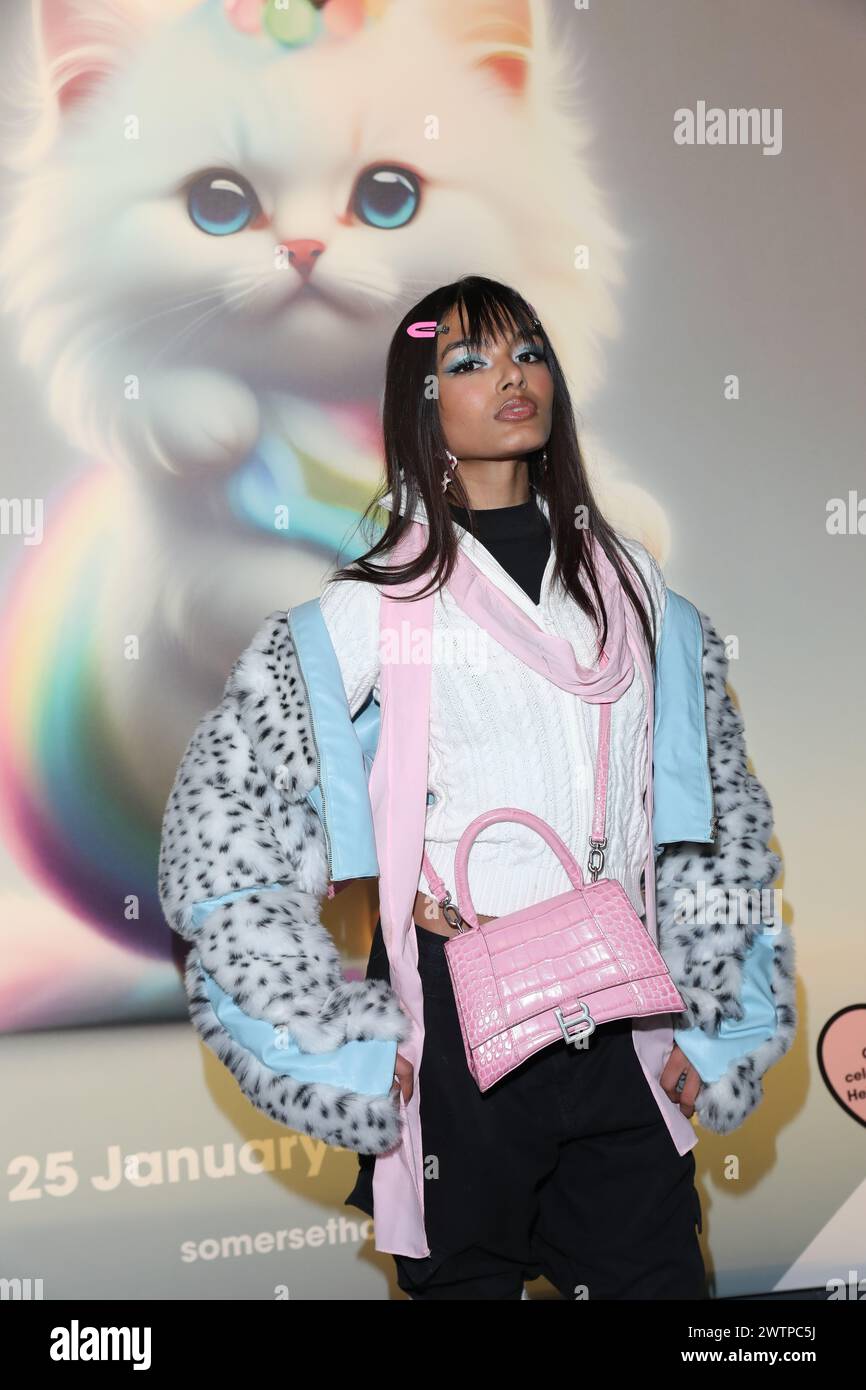 Jasmine Asia attends the launch of 'CUTE' exhibition at Somerset House ...