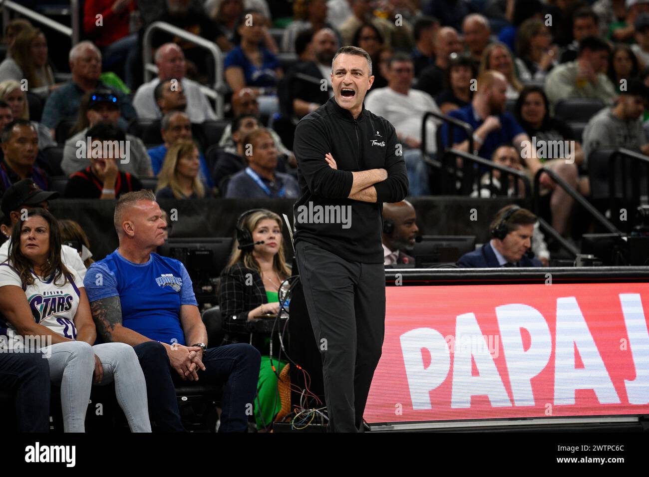Toronto Raptors head coach Darko Rajakovic calls out instructions ...