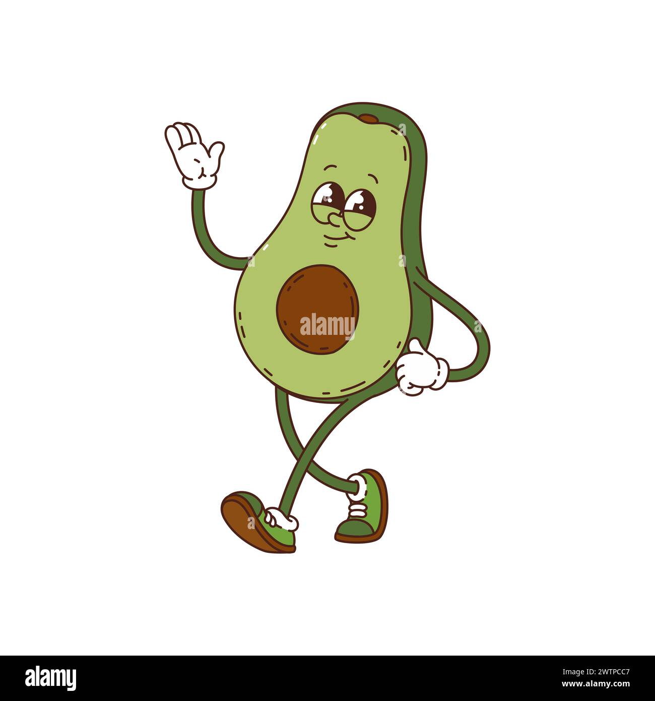 Avocado sticker hi-res stock photography and images - Alamy