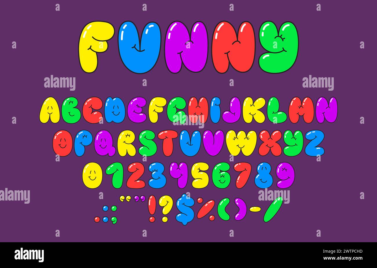 Gum font Stock Vector Images - Alamy