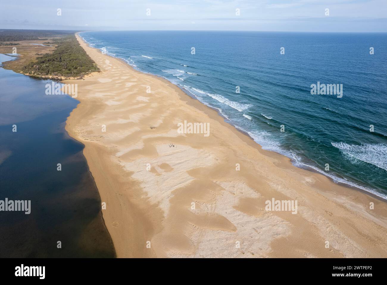 Aerial View of Lake Tyers in Gippsland Region, Victoria, Australia ...
