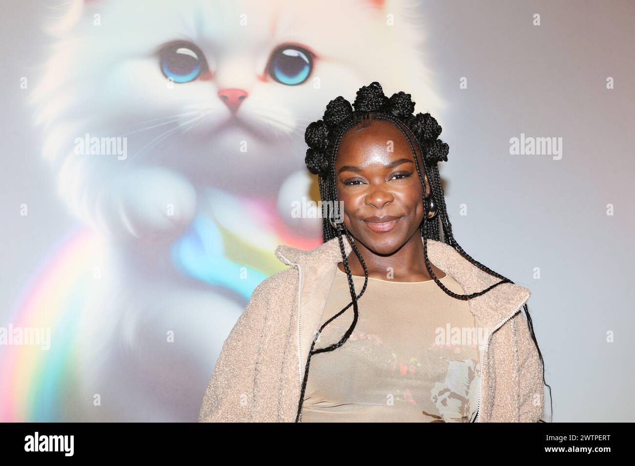 Ayanna attends the launch of 'CUTE' exhibition at Somerset House in ...