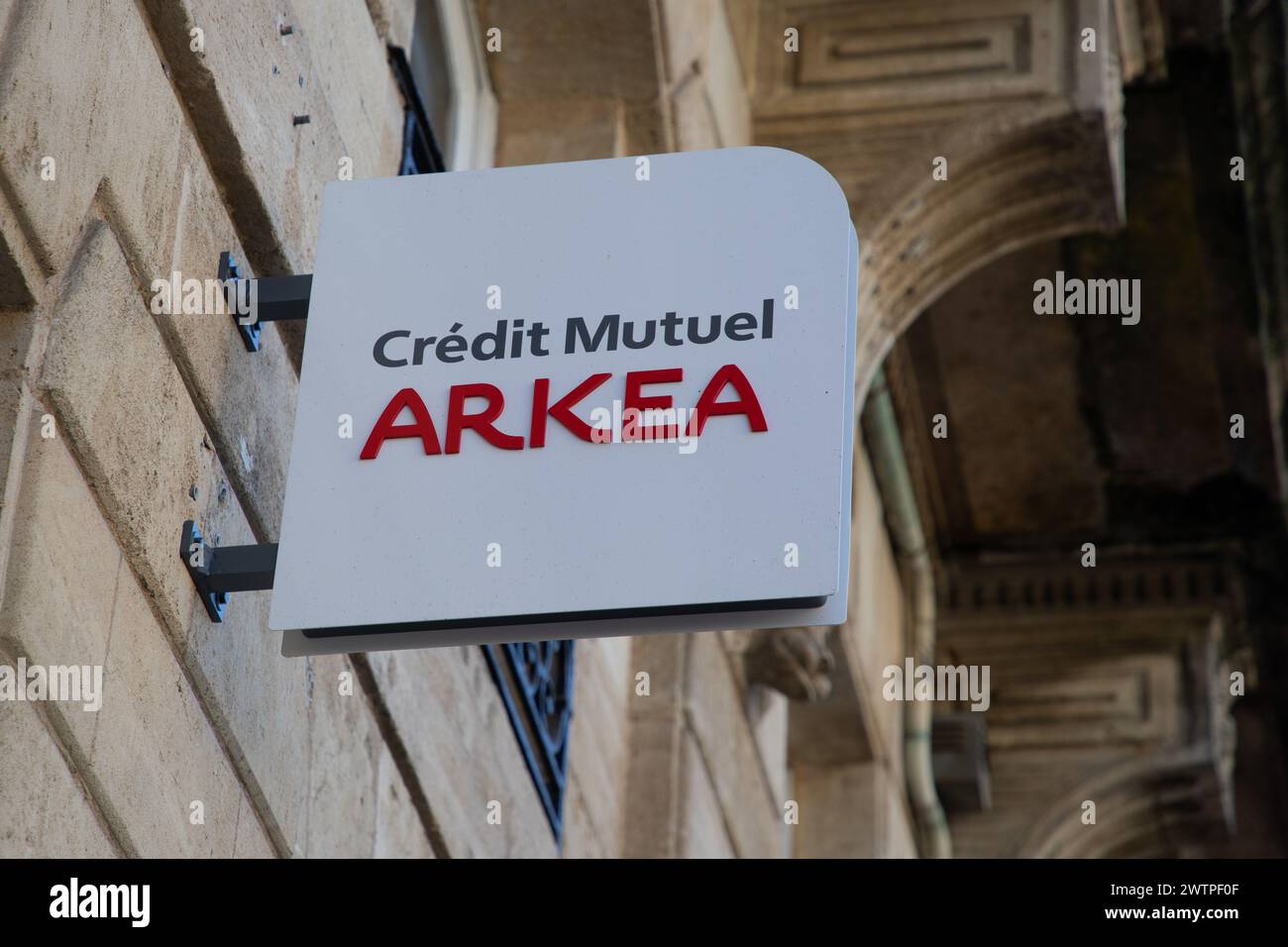 Bordeaux , France - 03 12 2024 : credit mutuel arkea french office ...