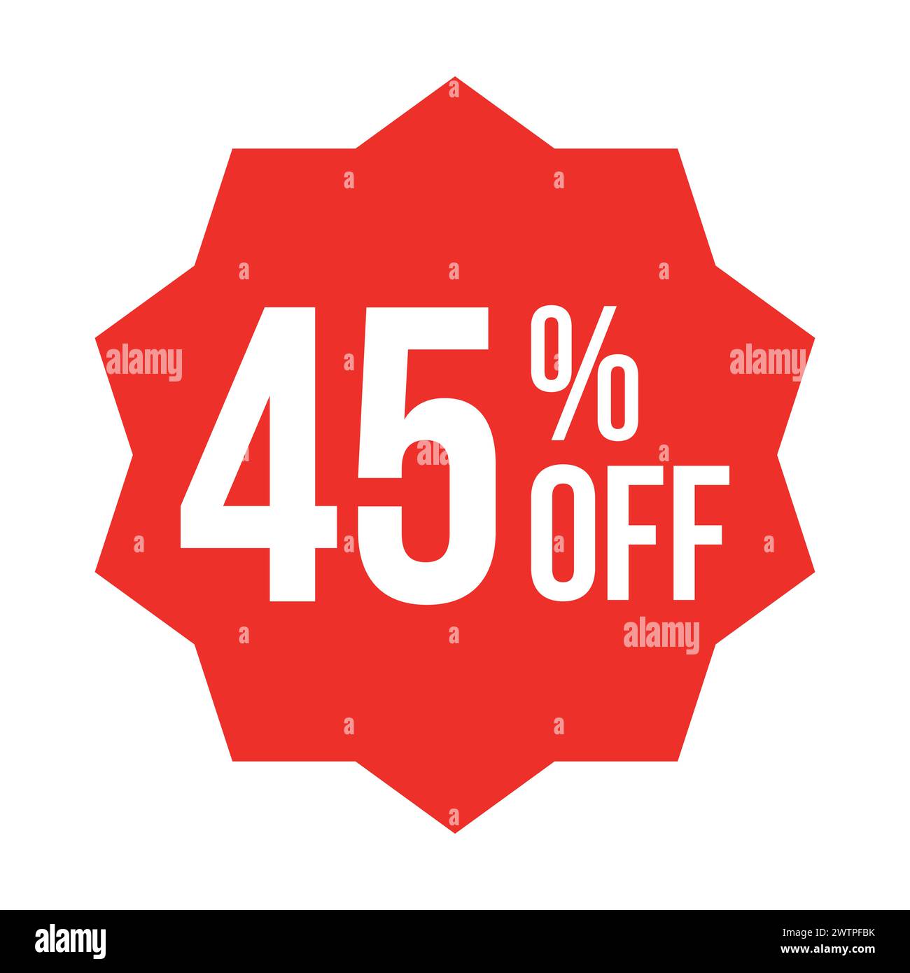 45 percent on white Stock Vector Images - Alamy