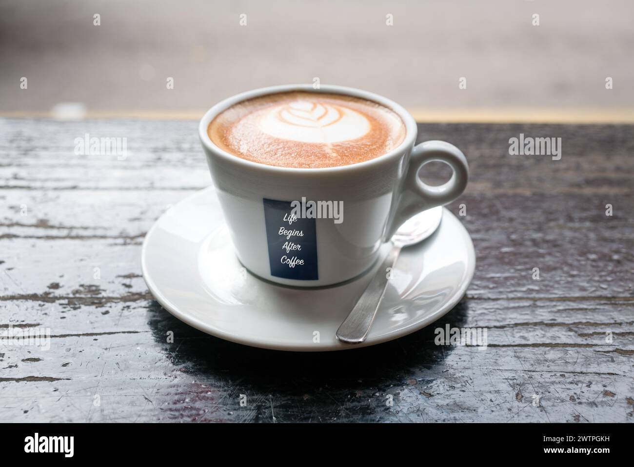 Coffee lettering cup hi-res stock photography and images - Alamy