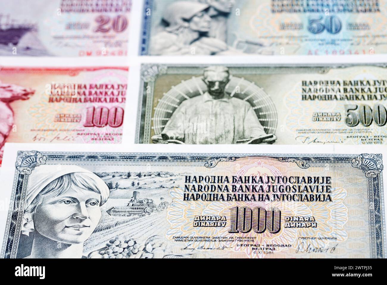 Banknote of yugoslavia hi-res stock photography and images - Alamy