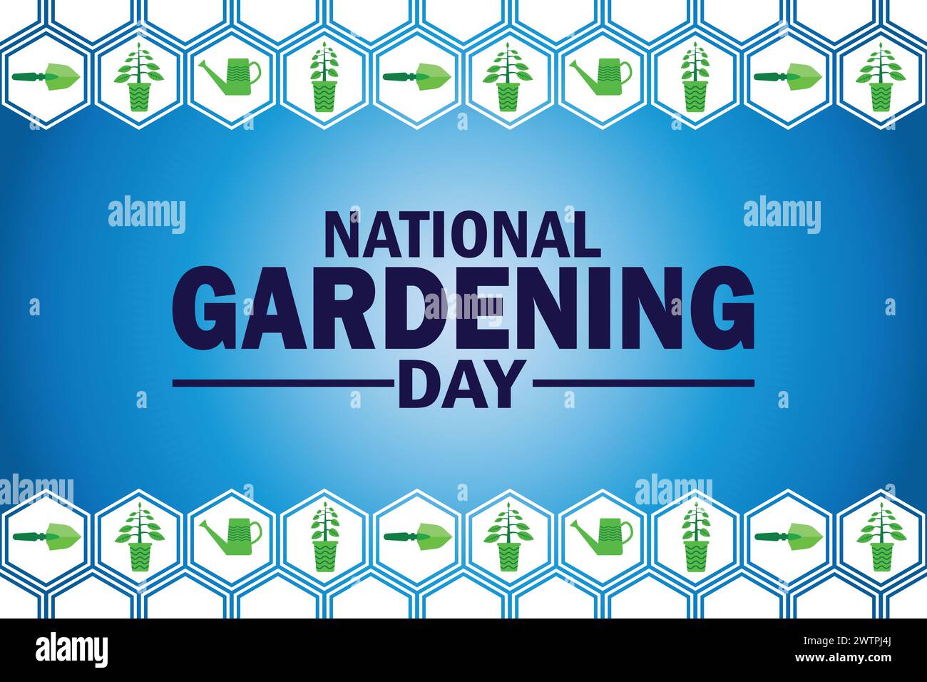 National Gardening Day wallpaper with typography. National Gardening ...