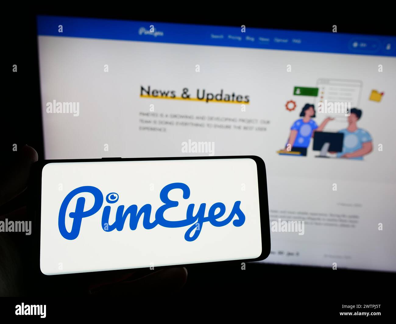 Pimeyes logo hi-res stock photography and images - Alamy