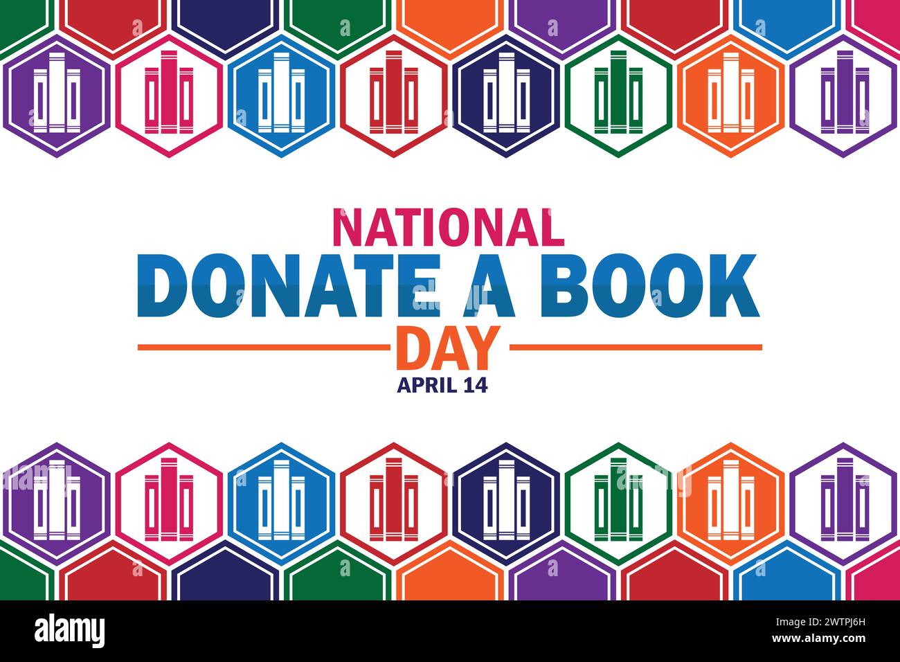 National Donate a Book Day wallpaper with typography. National Donate a ...