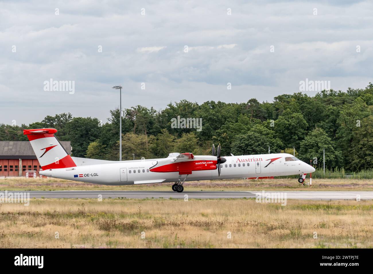Frankfurt Germany 11.08.19 Austrian Airlines De Havilland Canada Dash 8 ...