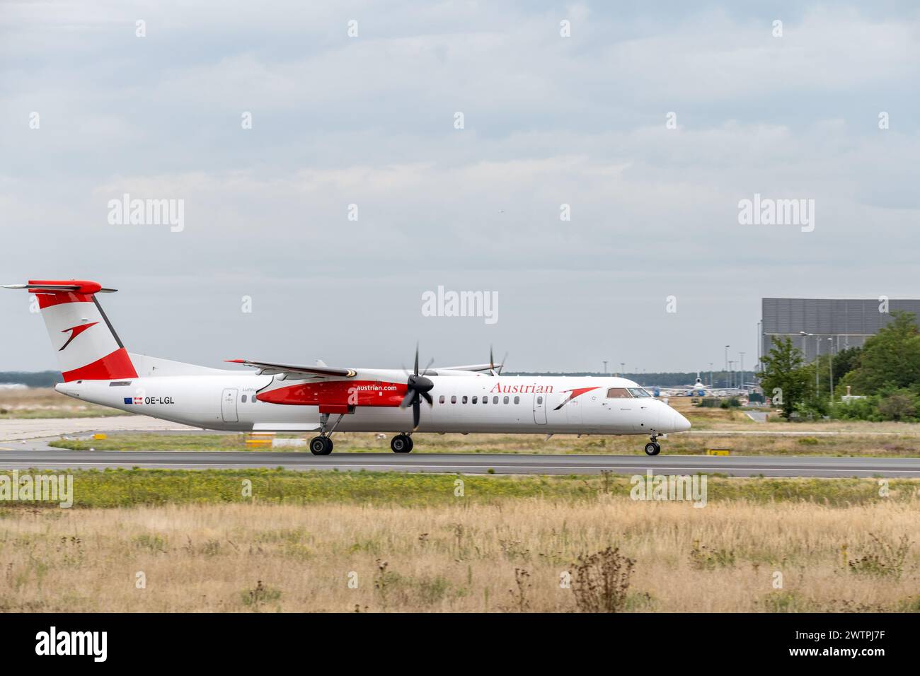 Frankfurt Germany 11.08.19 Austrian Airlines De Havilland Canada Dash 8 ...