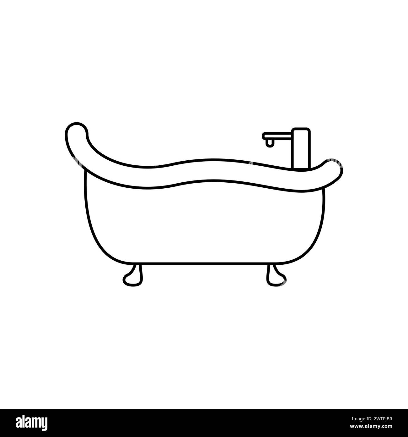 Outline shower logo vector. Concept of bathing and washing icon ...