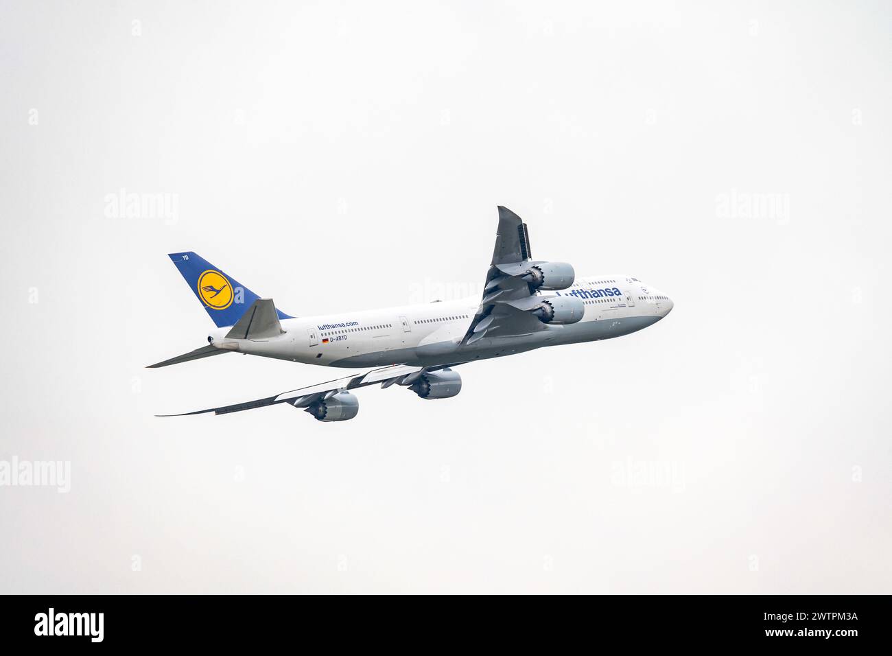Frankfurt Germany 11.08.19 Lufthansa Boeing 747-830 - B748 departure at ...