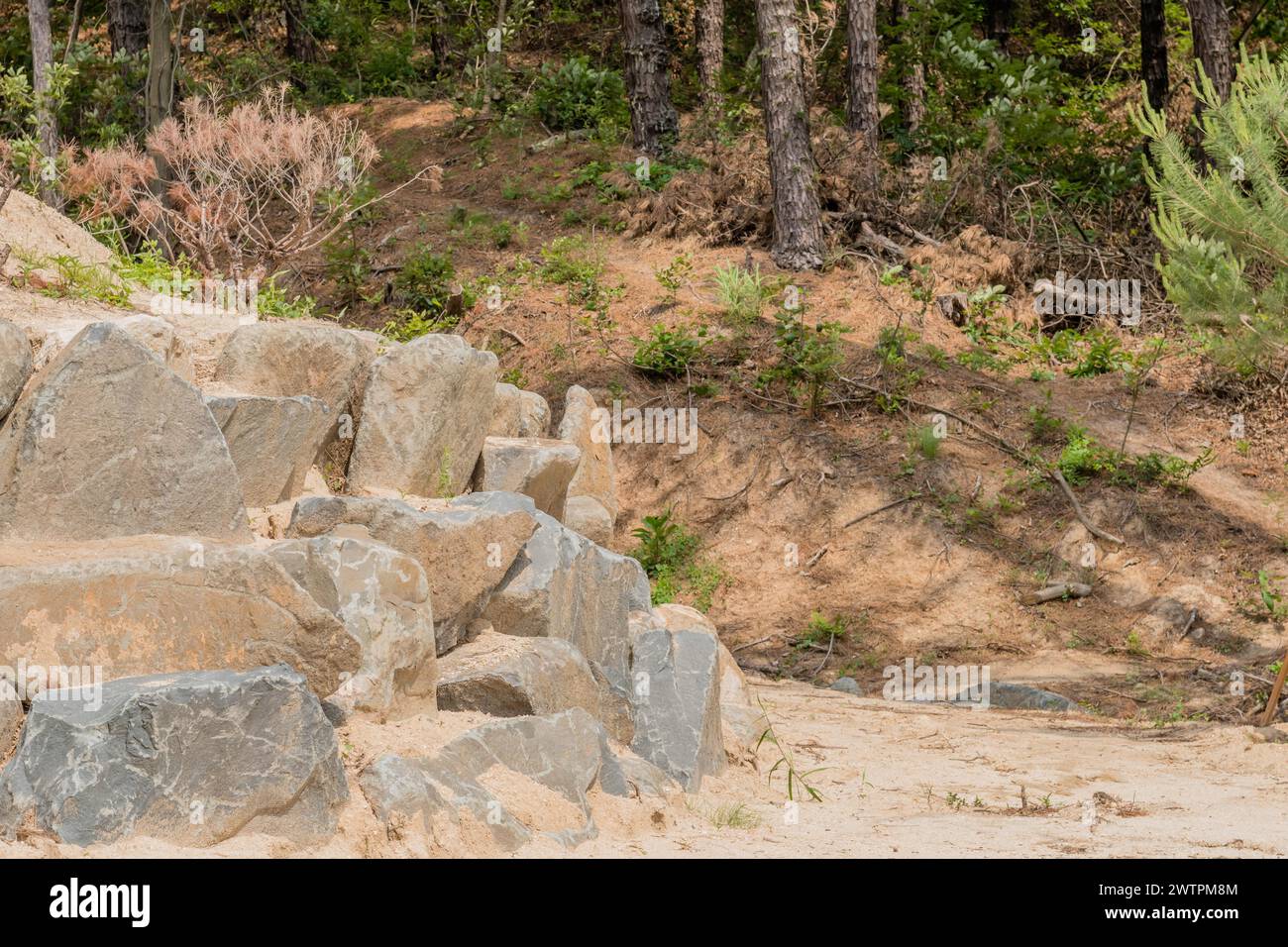 Erosion control rocks hi-res stock photography and images - Alamy