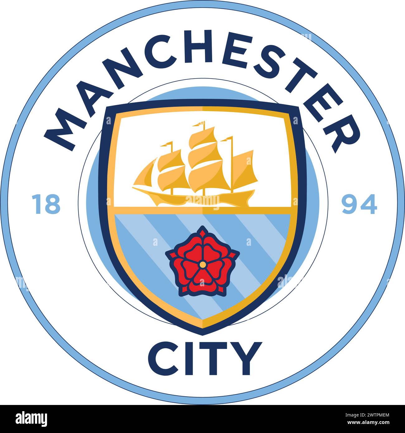 Manchester city football Stock Vector Images - Alamy