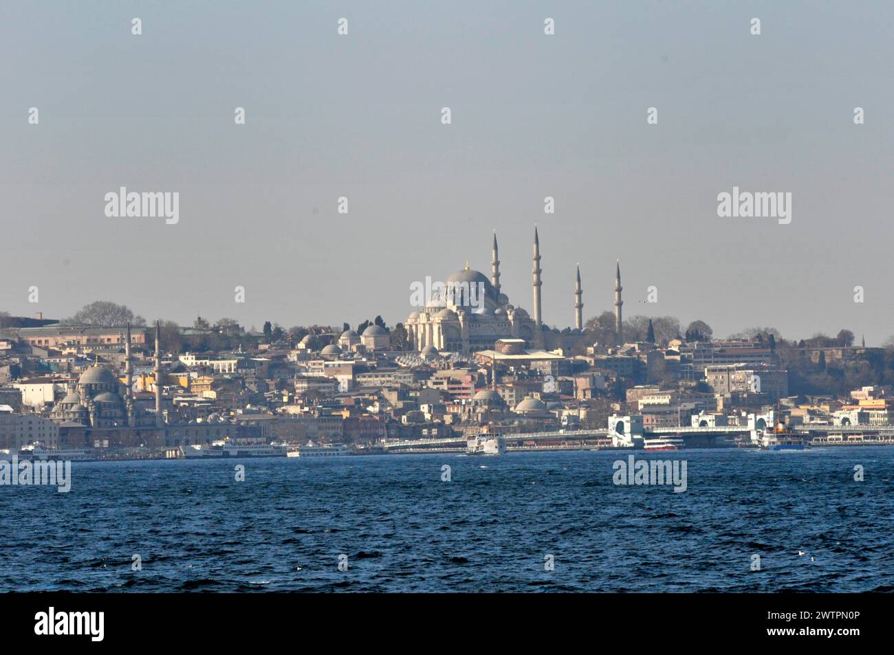 Istanbul landscape fron the sea Stock Photo - Alamy