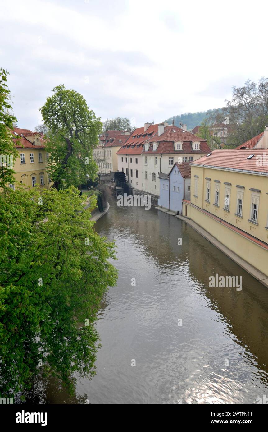 Prague canal view, prague Stock Photo - Alamy