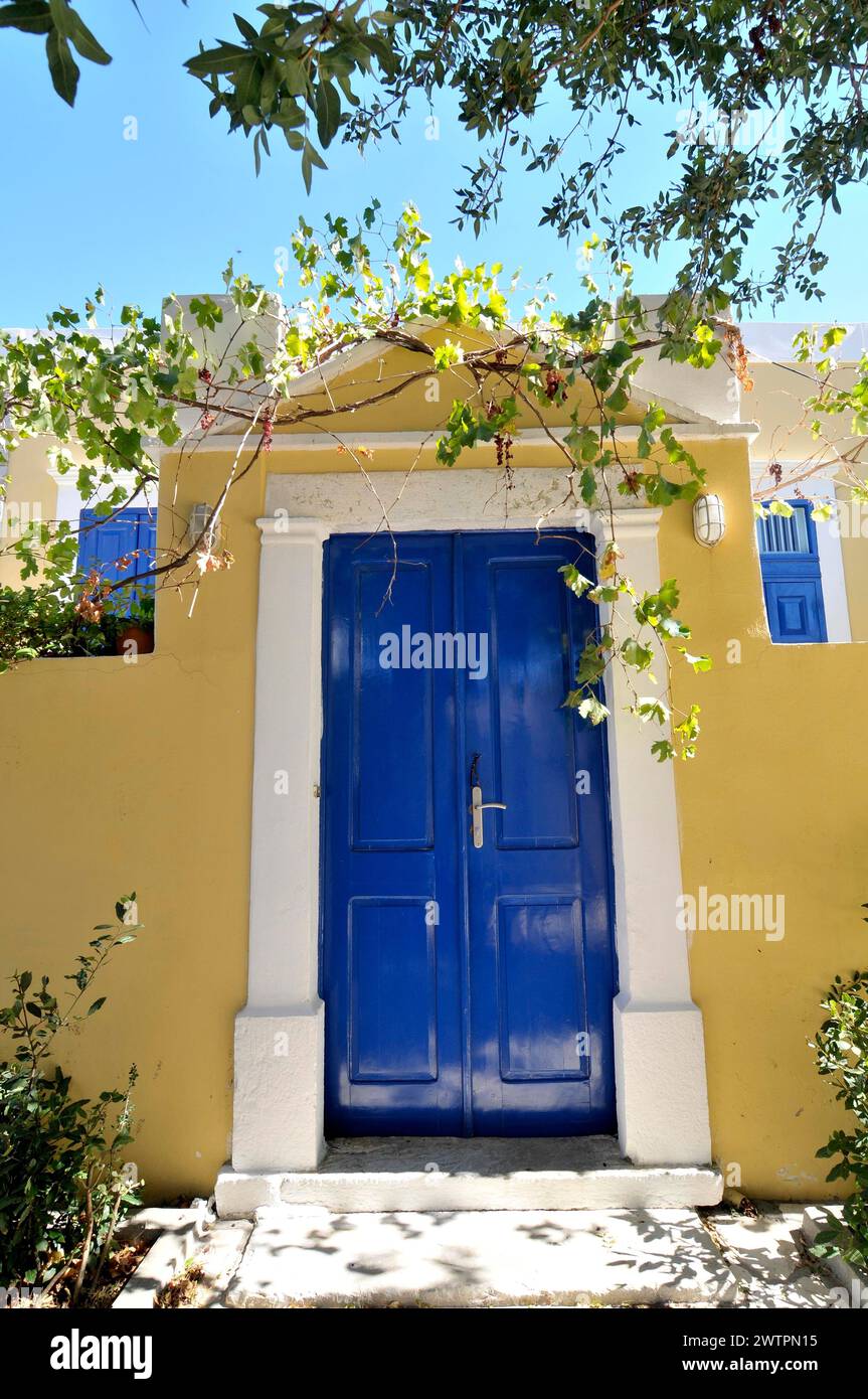 Simi, island, door, landscape, travel, greece Stock Photo - Alamy