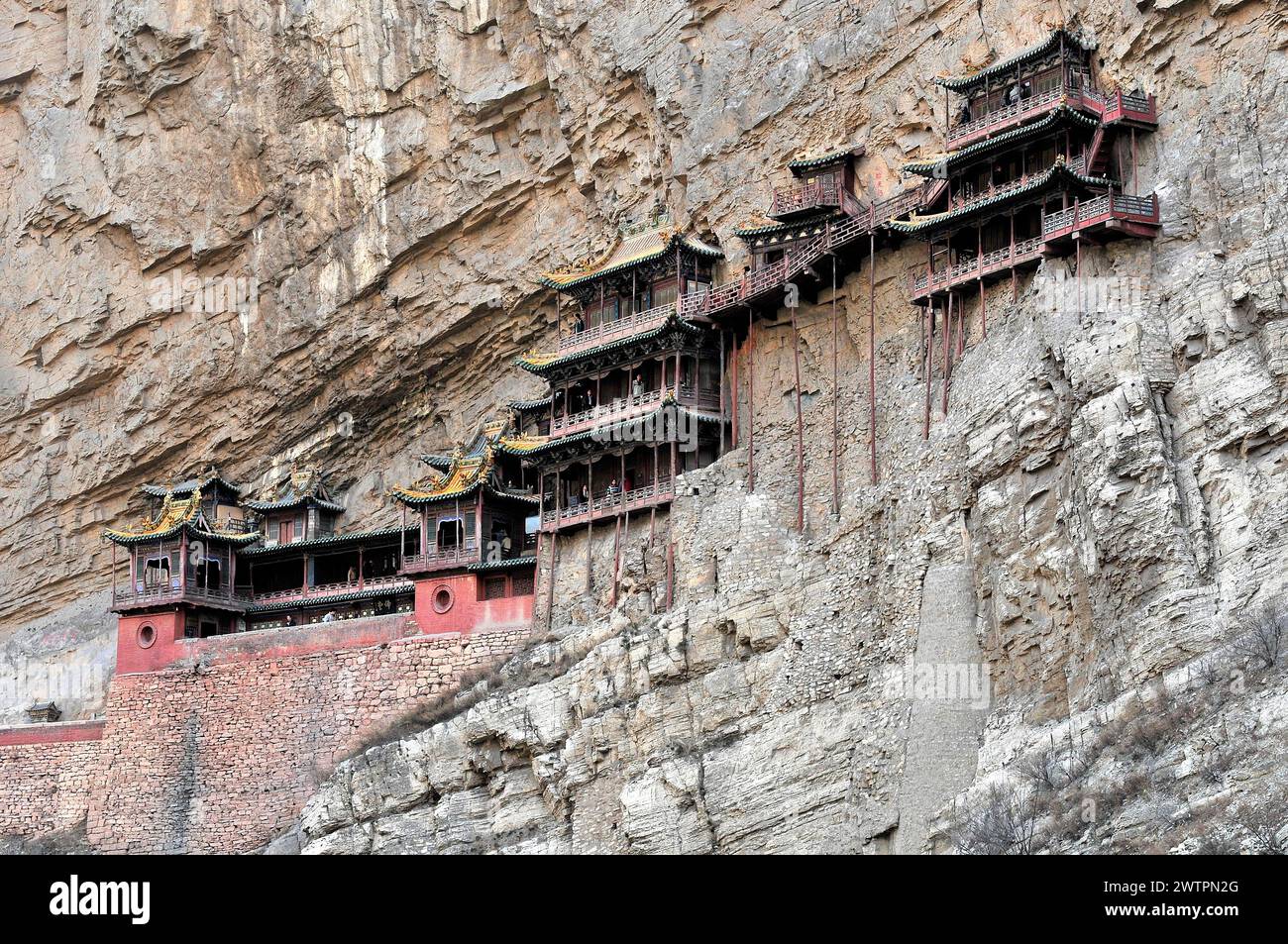 Hanging temple, china Stock Photo - Alamy