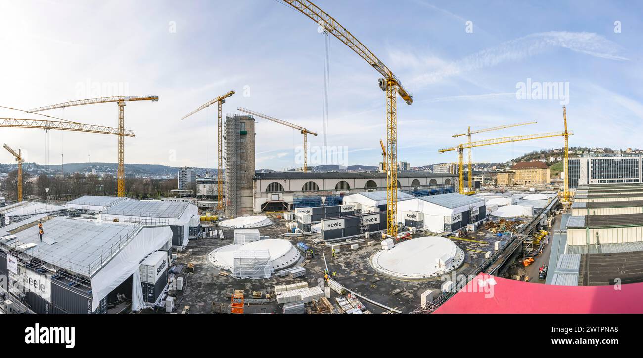 Stuttgart21 construction site. 27 light eyes will illuminate the new ...