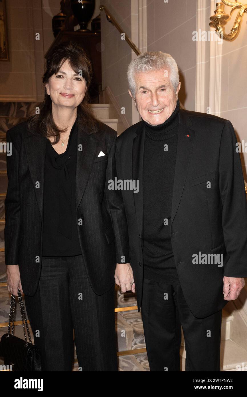 Paris, France. 19th Mar, 2024. Claude Lelouch and Valerie Perrin attend ...