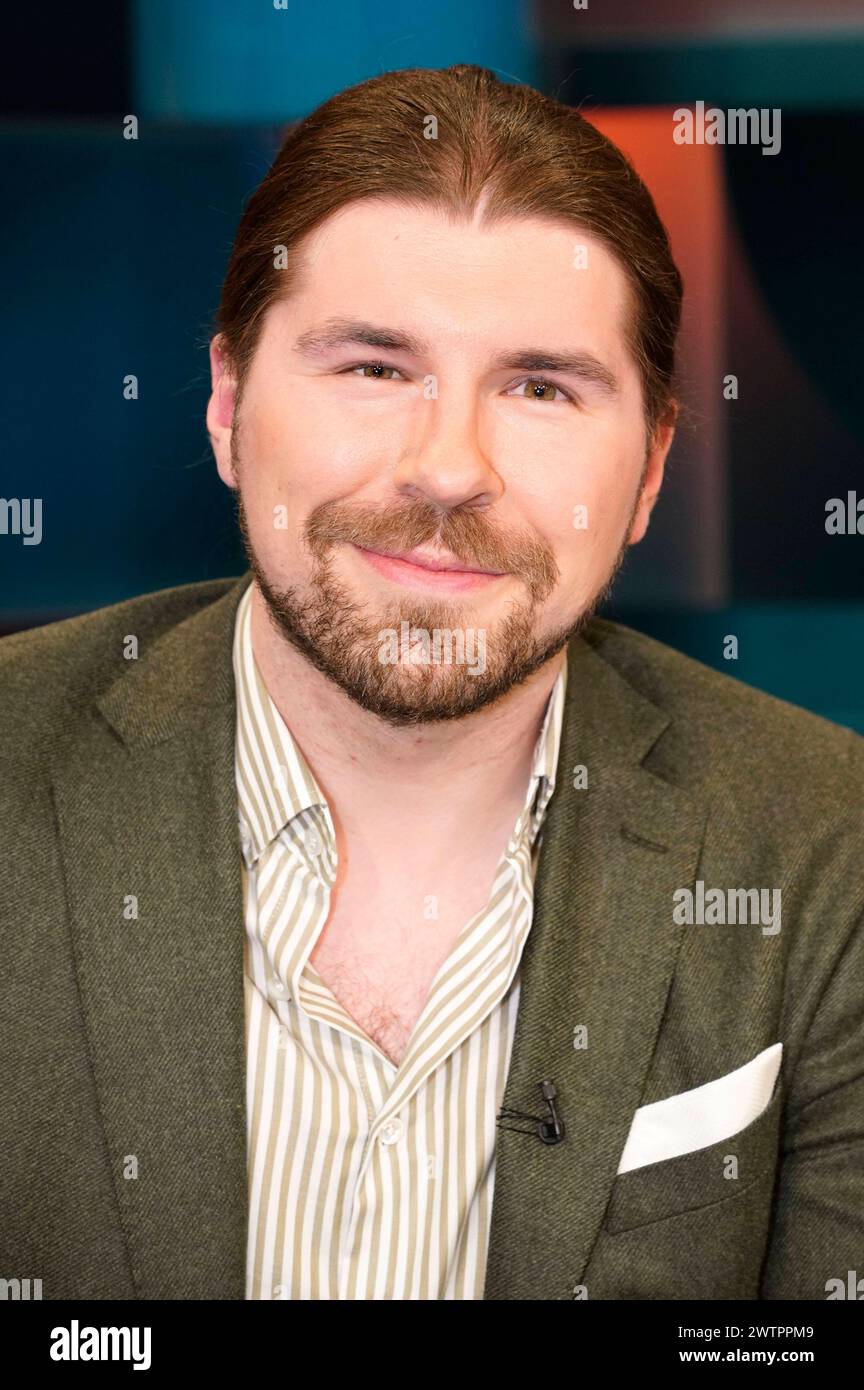 Alexander Prinz in der ARD-Talkshow hart aber fair im Studio Adlershof ...