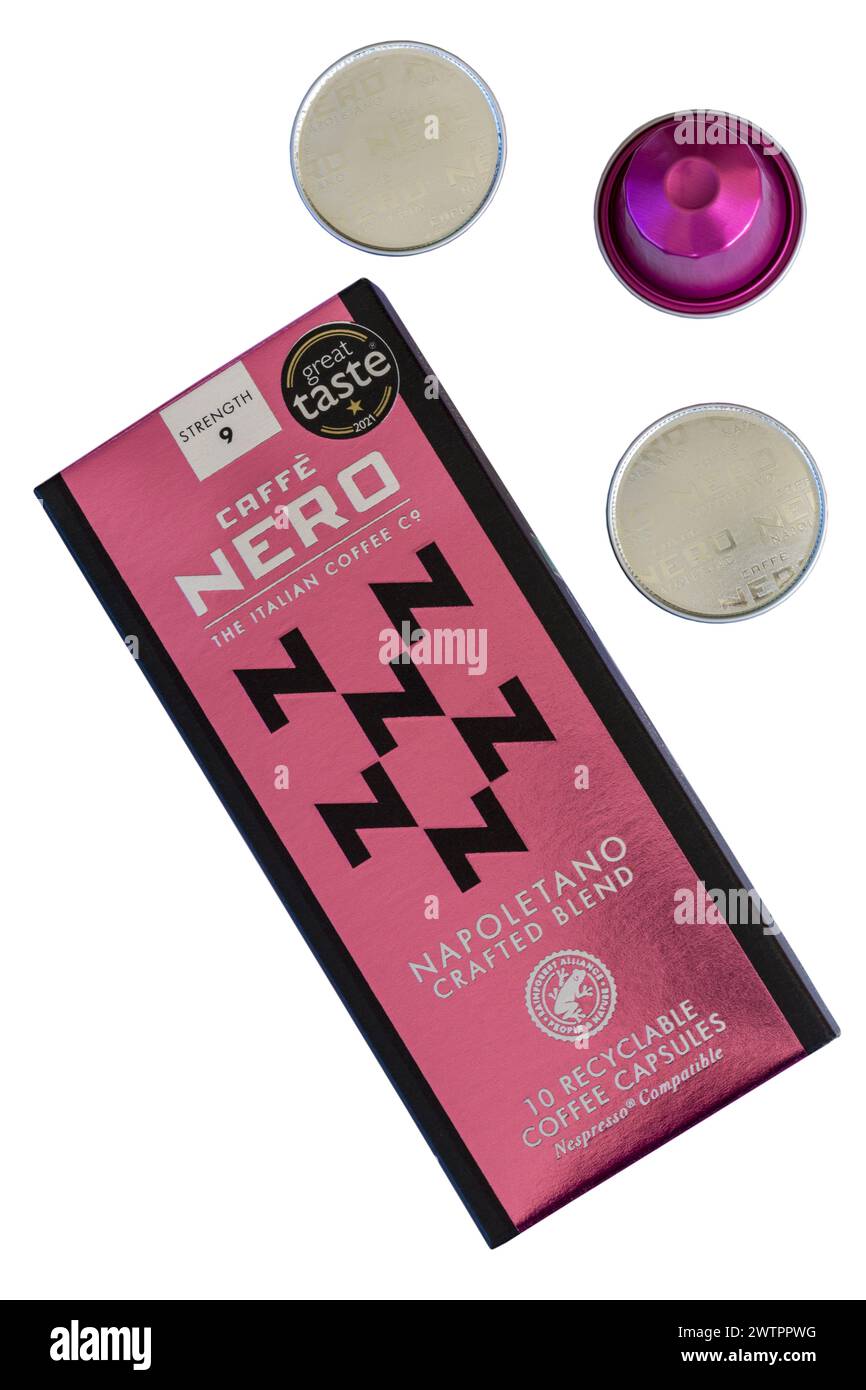 Caffe nero napoletano crafted blend coffee capsules hi-res stock ...