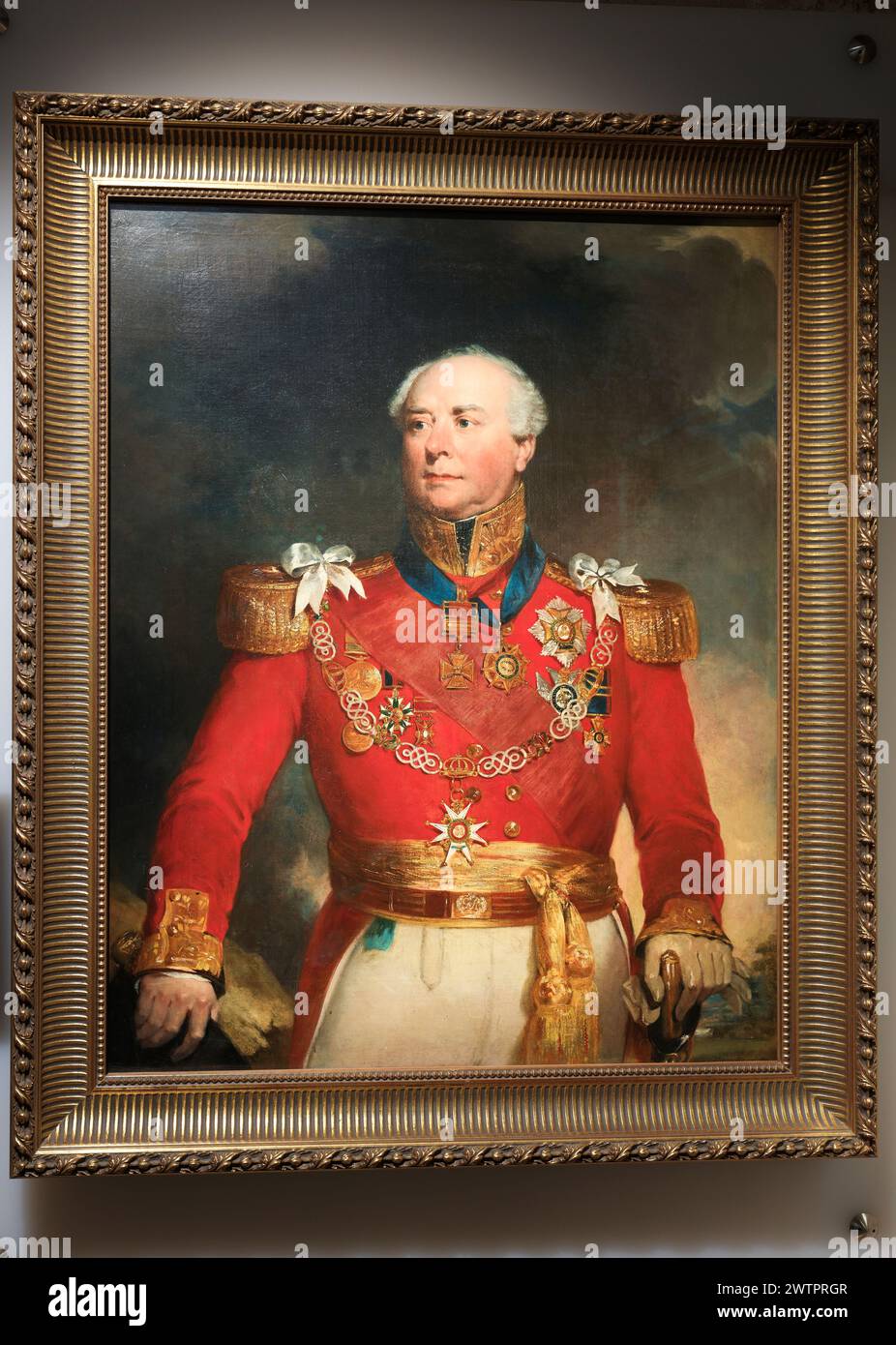 Lieutant General Sir Archibald Cambell in fancy uniform and with medals ...