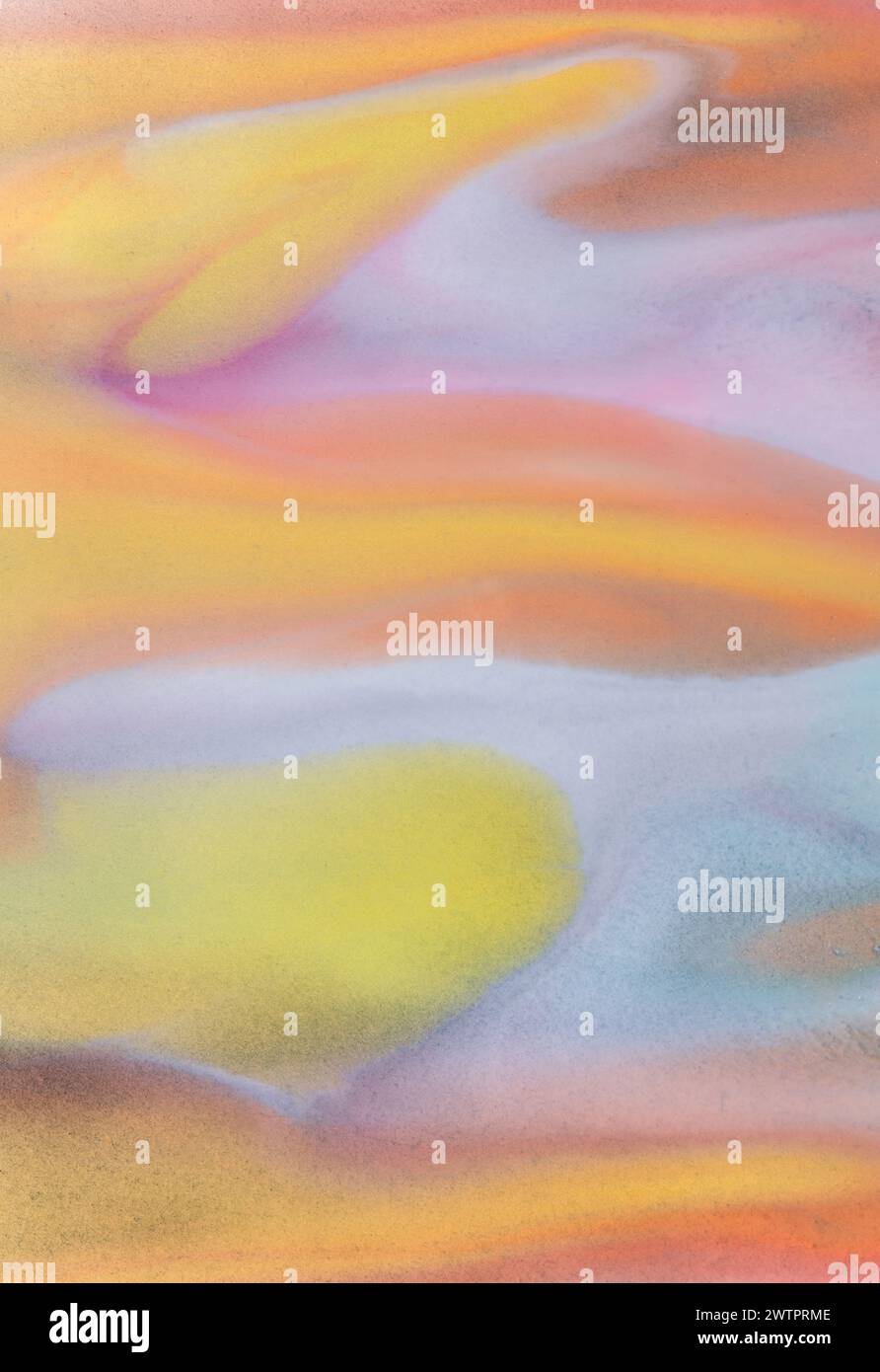 Abstract Fluid Acrylic Painting. Liquid background. Duotone ...