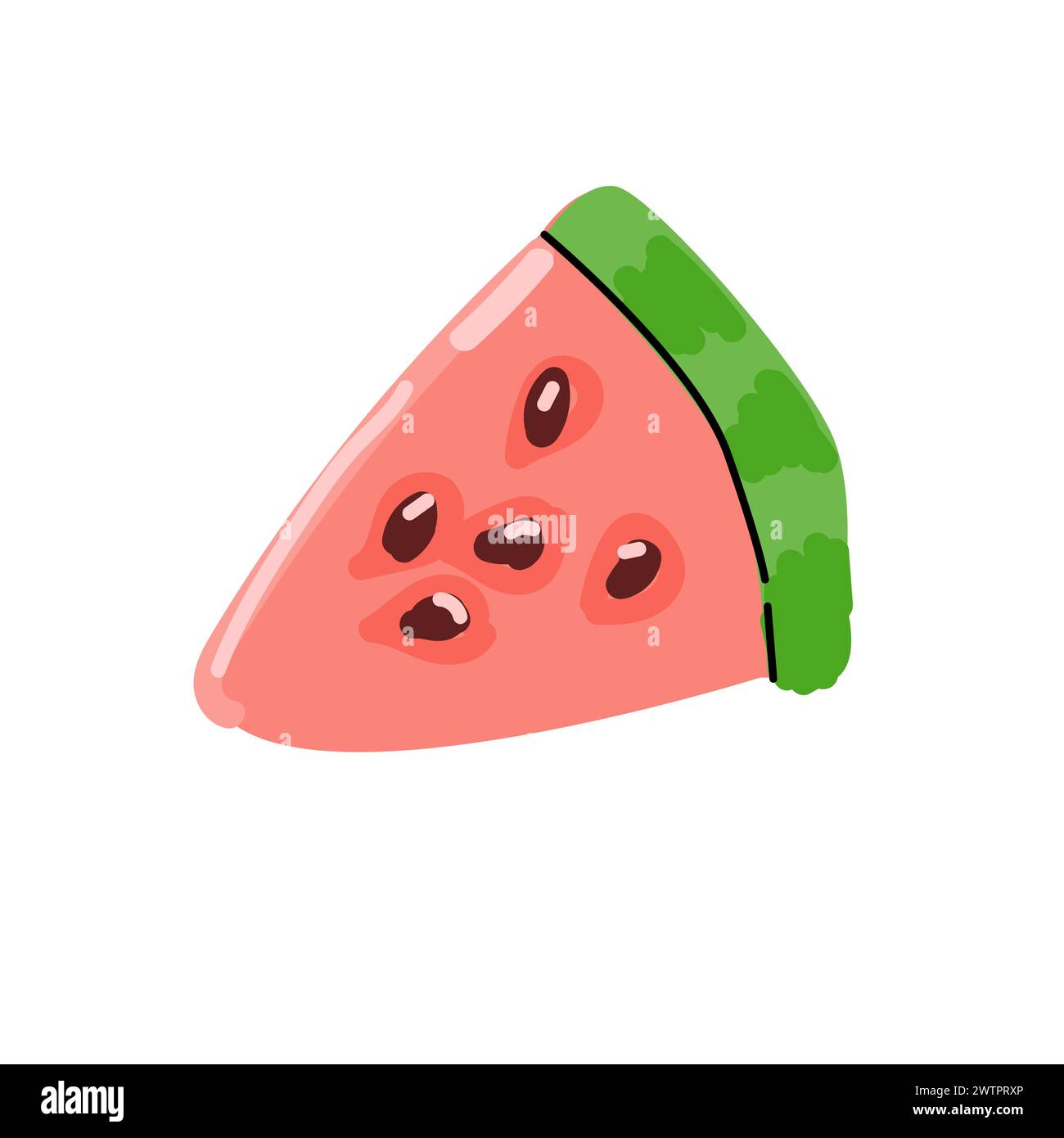 Hand with watermelon Stock Vector Images - Alamy