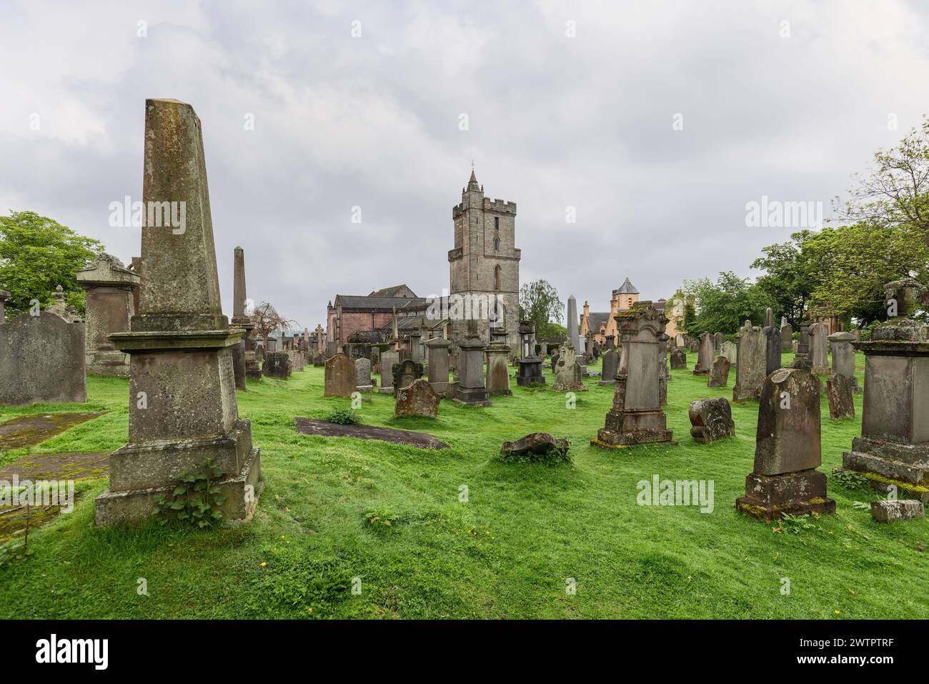 The lush greenery of Stirling iconic cemetery envelopes time-worn ...