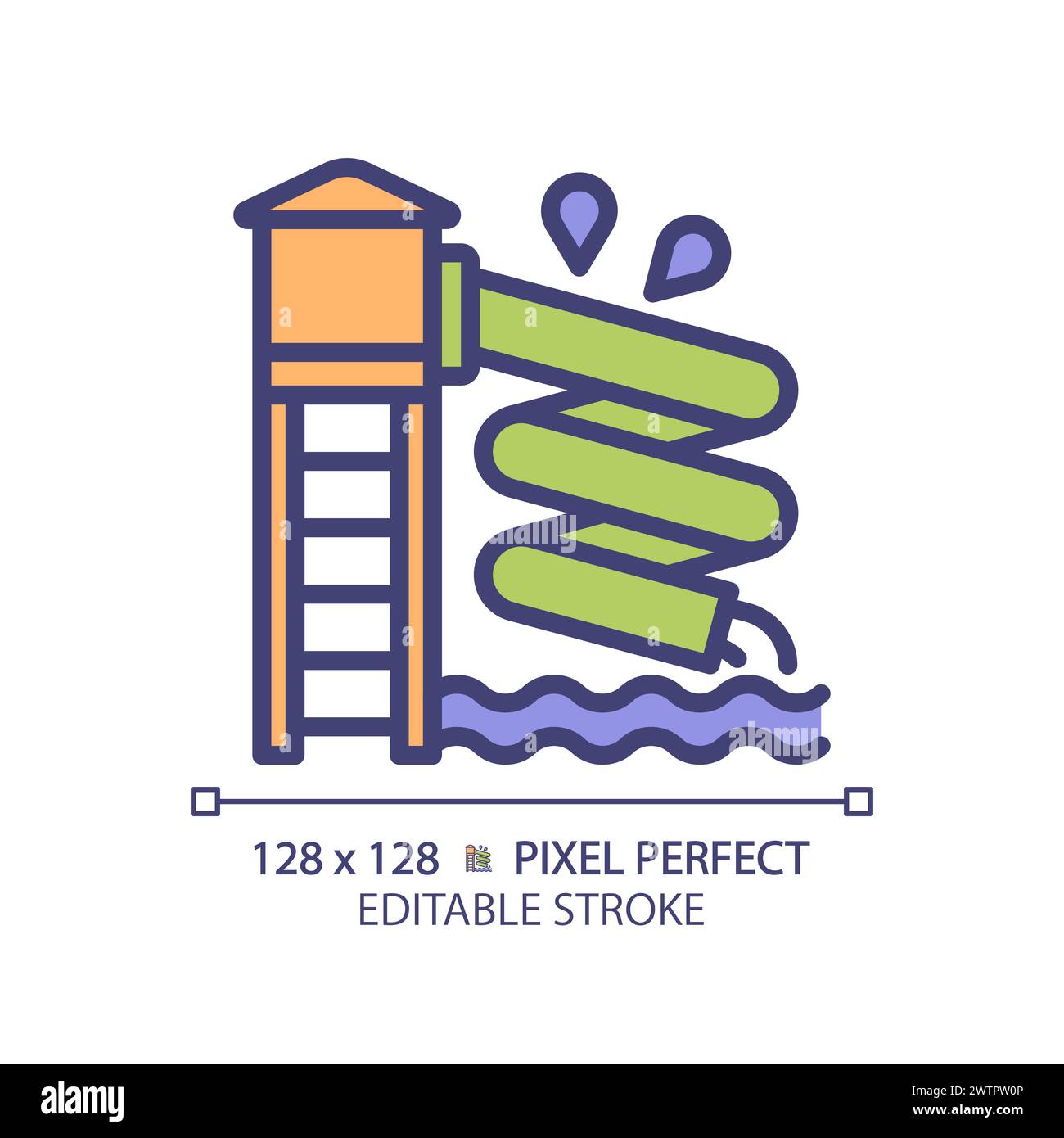 Waterslide pixel perfect RGB color icon Stock Vector Image & Art - Alamy Waterslide pixel perfect RGB color icon Stock Vector Image & Art - Alamy