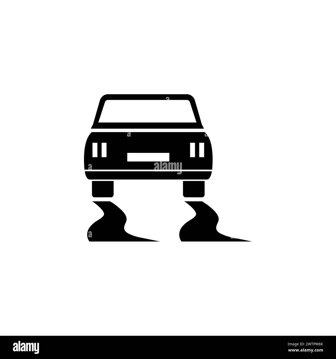 Vehicle on wet road Stock Vector Images - Alamy