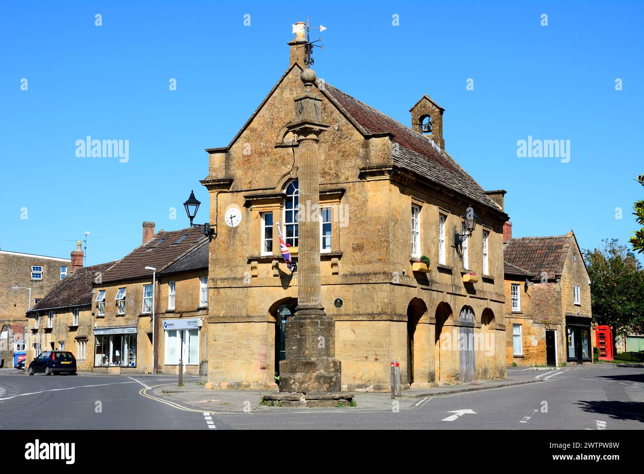 View of the Market House also known as Martock town hall along Church ...