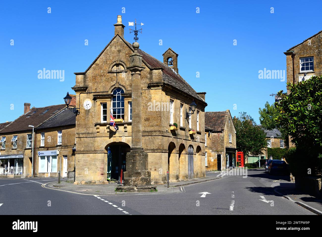 View of the Market House also known as Martock town hall along Church ...