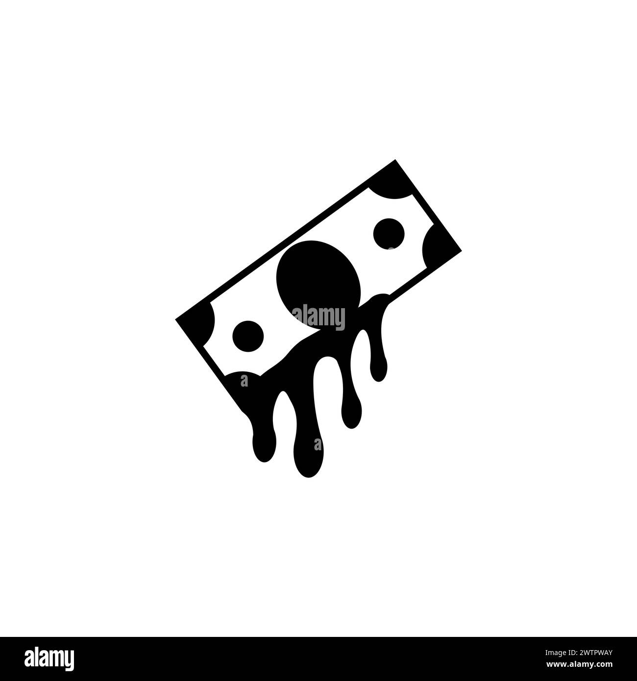 Creation Counterfeit Money flat vector icon. Simple solid symbol ...