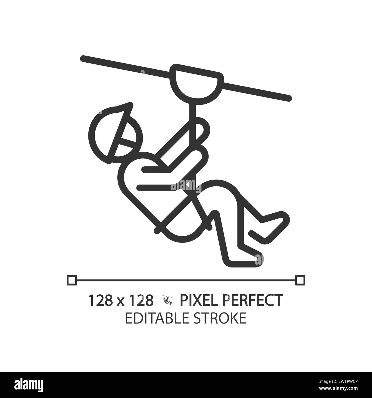 Zip line adventure Cut Out Stock Images & Pictures - Alamy