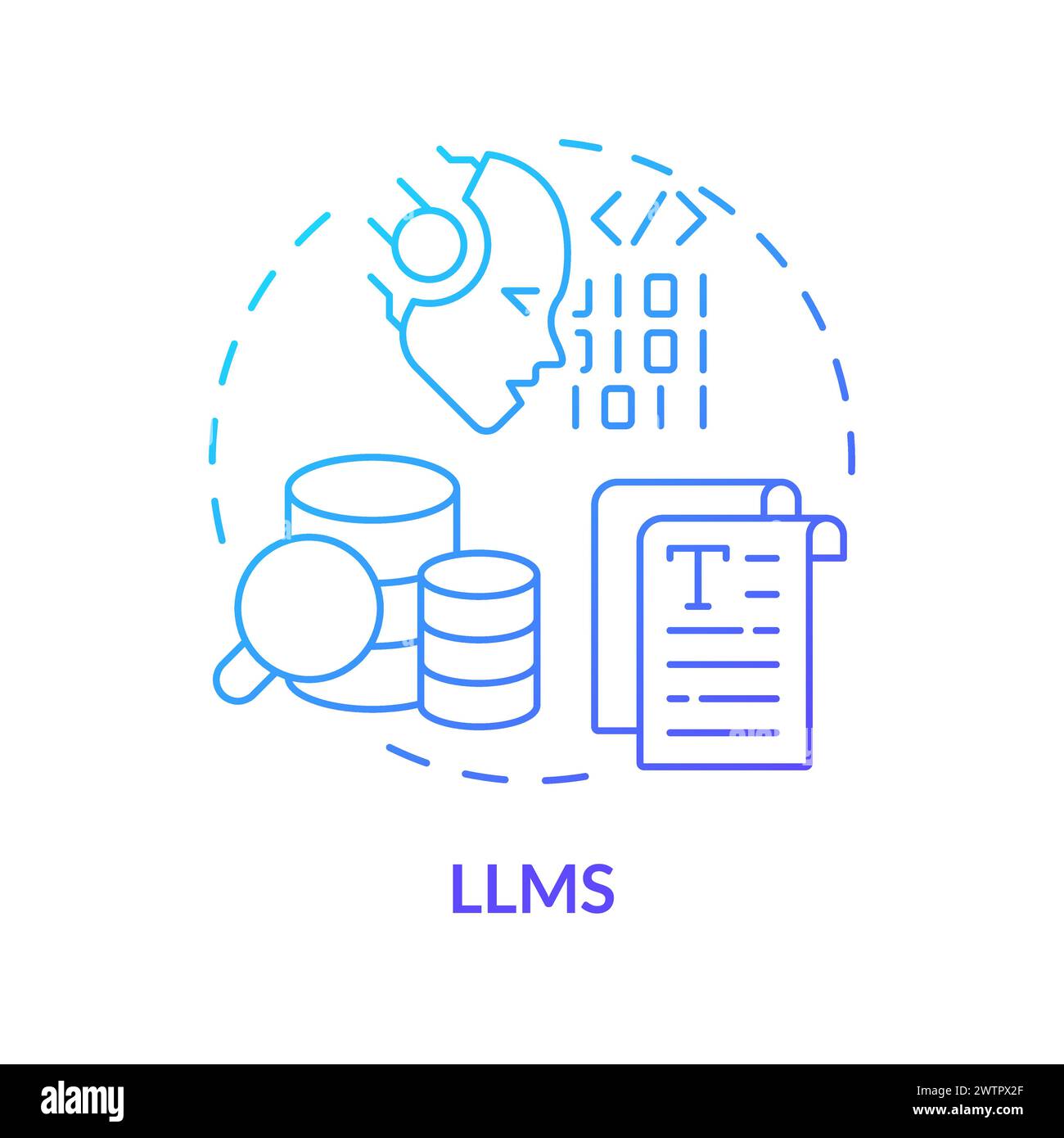 LLM artificial intelligence blue gradient concept icon Stock Vector ... LLM artificial intelligence blue gradient concept icon Stock Vector ...