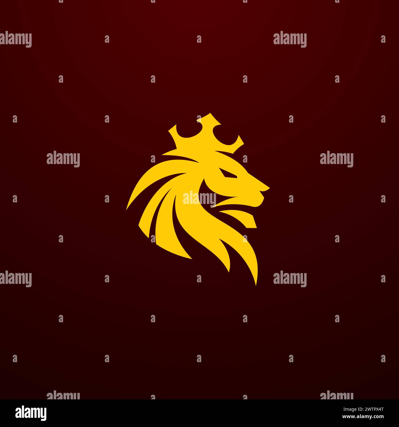 Lion Crown Logo Luxury design. Lion Vector Stock Vector Image & Art - Alamy