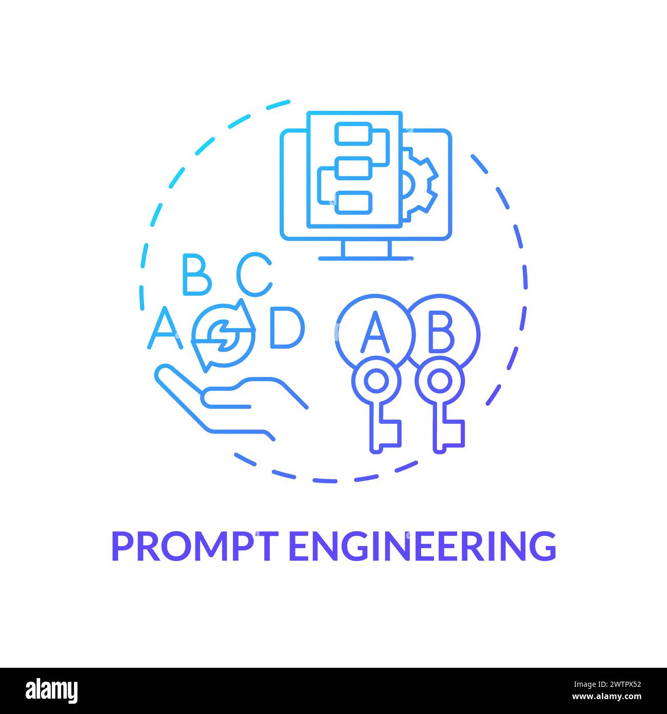 Prompt engineering blue gradient concept icon Stock Vector Image & Art ... Prompt engineering blue gradient concept icon Stock Vector Image & Art ...