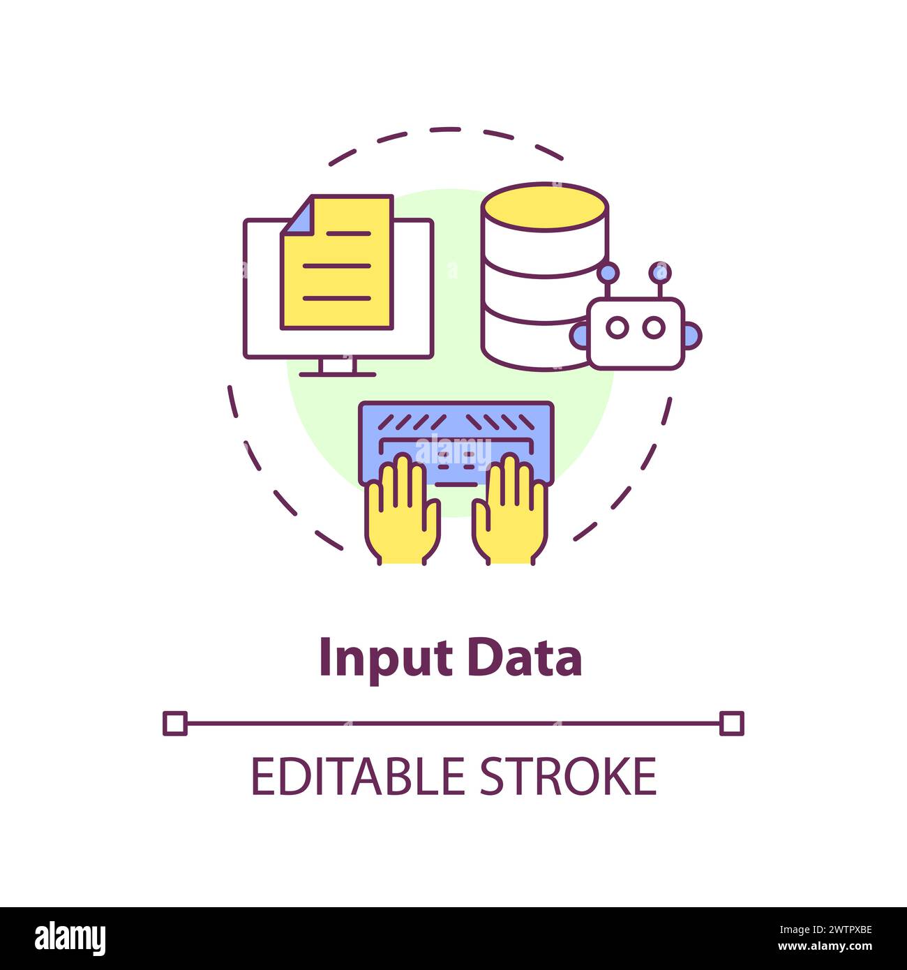 Input data multi color concept icon Stock Vector Image & Art - Alamy Input data multi color concept icon Stock Vector Image & Art - Alamy